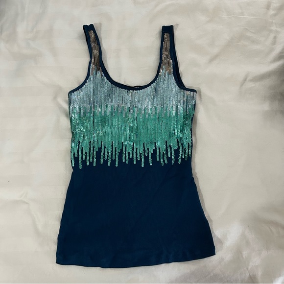 Express | Tops | Sequenced Ribbed Tank Top | Poshmark